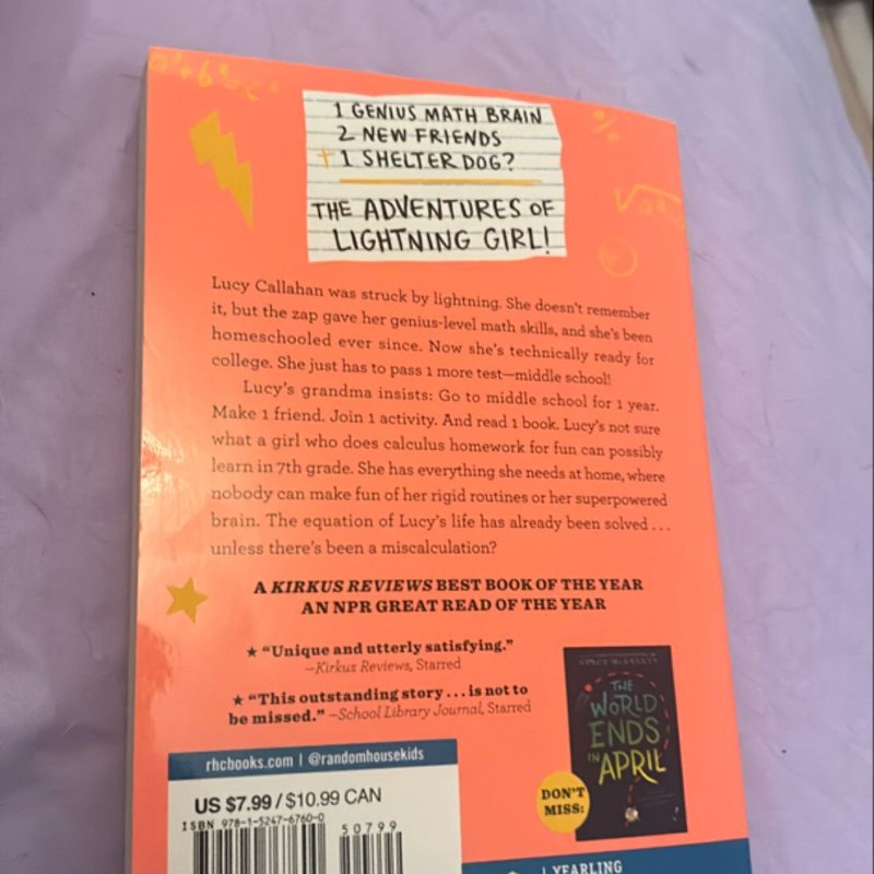 The Miscalculations of Lightning Girl by Stacy McAnulty