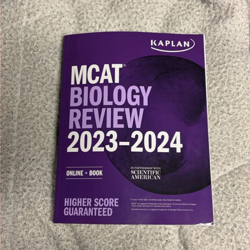 MCAT Biology Review 2023-2024 by Kaplan Test Prep