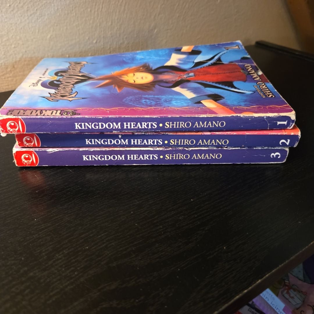 Disney Kingdom Hearts Book Bundle (1-3) by Shiro Amano, Paperback ...