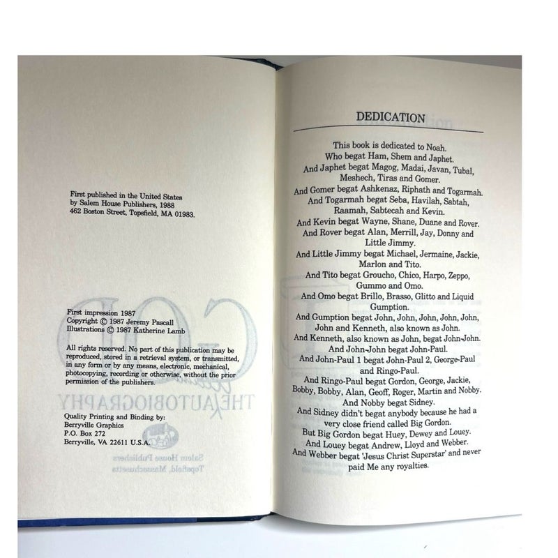 God The Ultimate Autobiography by Jeremy Pascall, Hardcover | Pangobooks