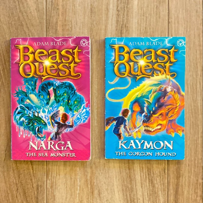Beast Quest Series 3 (Torgor, Skor, Narga, Kaymon, Tusk, Sting) by Adam ...
