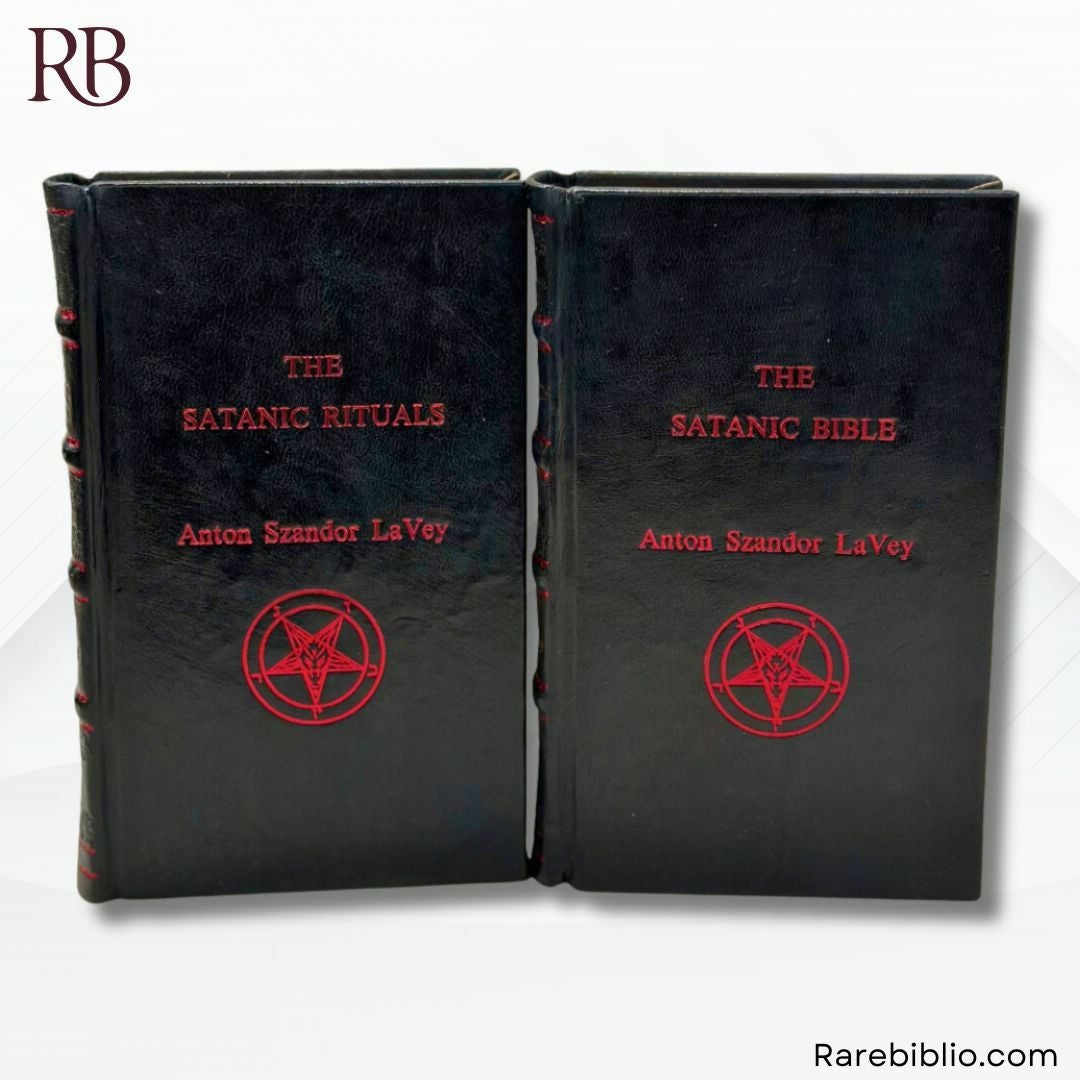 The Satanic Bible & Satanic Rituals by Anton Szandor LaVey - Leather ...