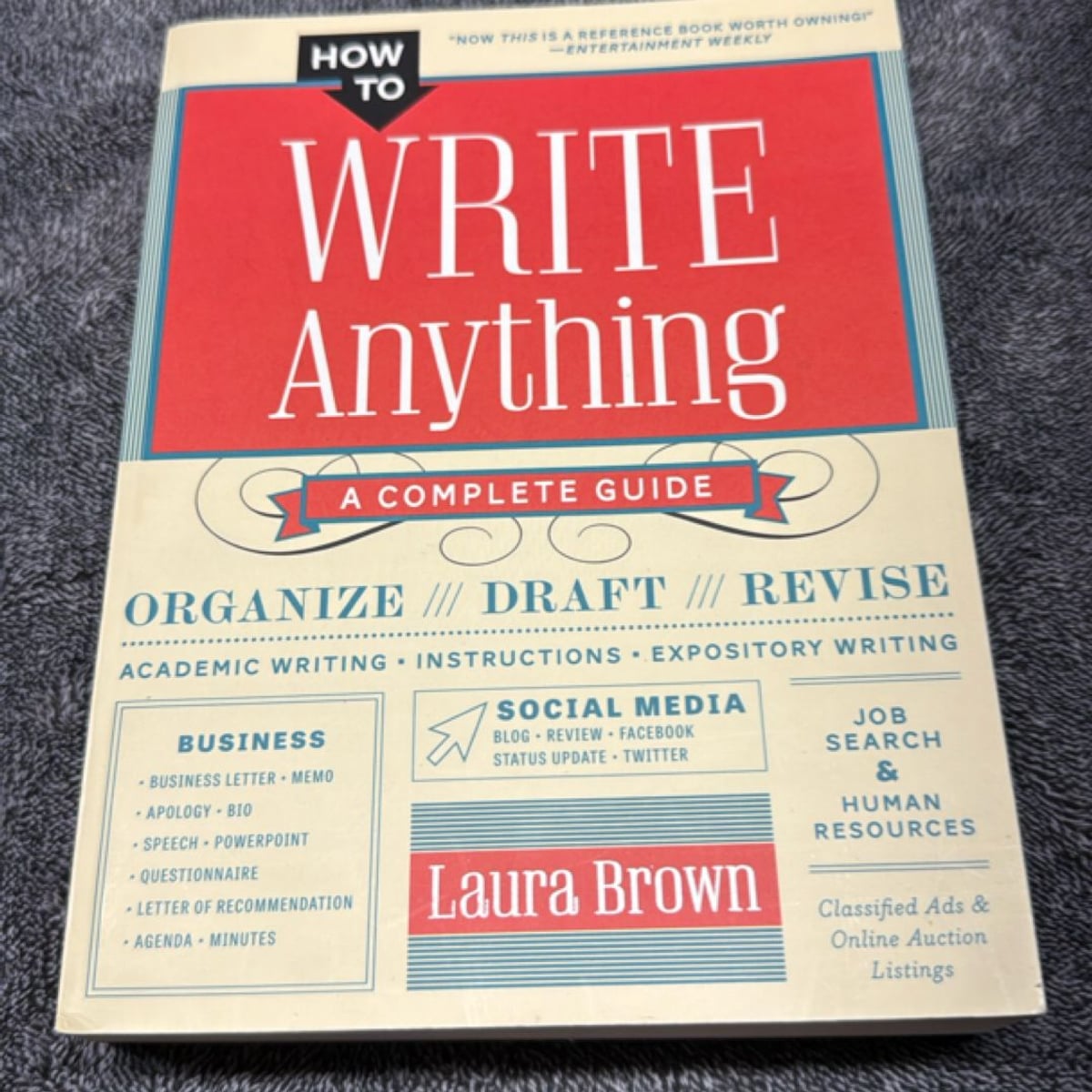 How to Write Anything by Laura Brown, Paperback | Pangobooks