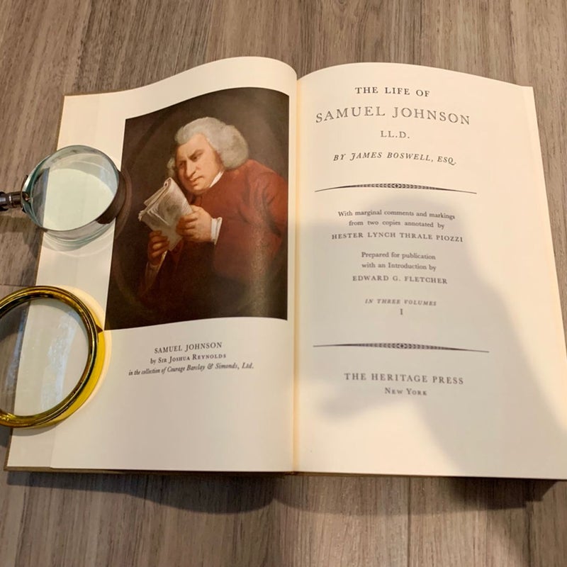 The Life of Samuel Johnson Vol. I-III by James Boswell , Hardcover ...