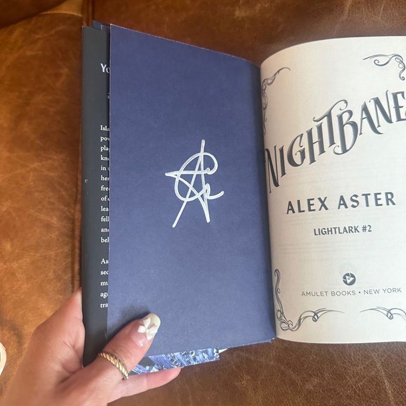 SIGNED Nightbane Barnes & Noble Exclusive by Alex aster, Hardcover ...