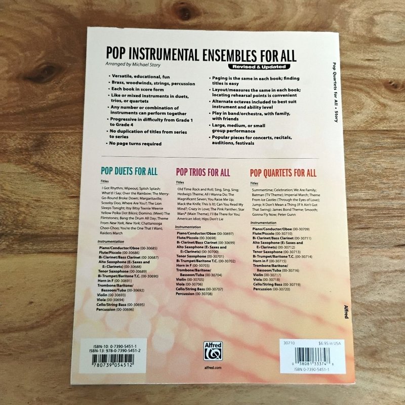 Pop Quartets for All by Michael Story