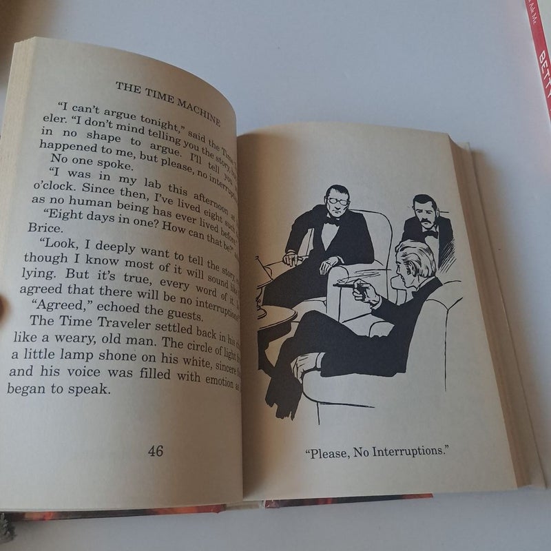 The Time Machine H G Wells Great Illustrated Classics hardcover by H G ...