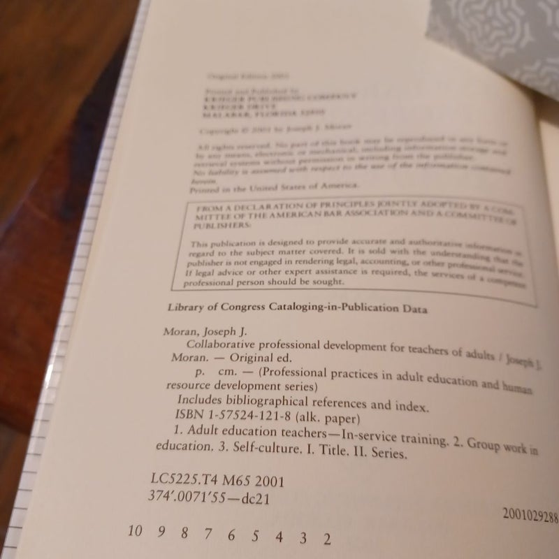 Collaborative Professional Development for Teachers of Adults by Joseph ...