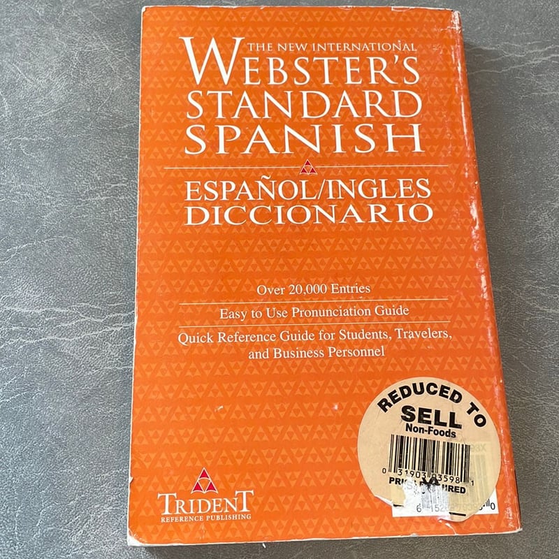 The New International Webster’s Standard Spanish Dictionary by Trident ...