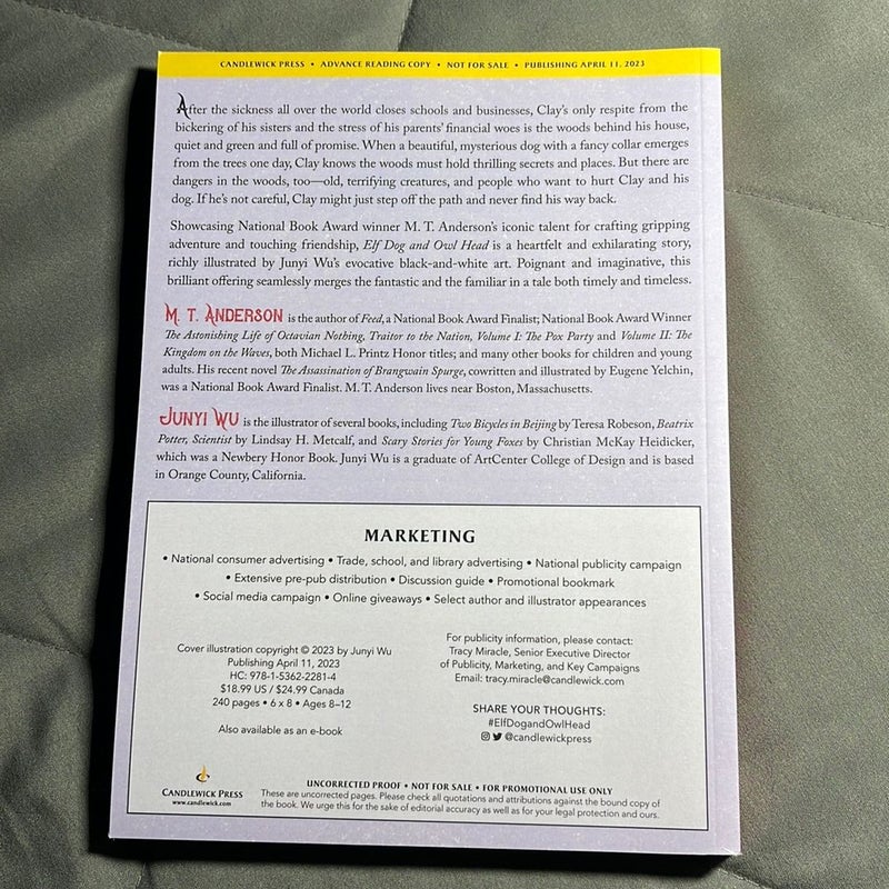 Elf Dog and Owl Head ARC by MT Anderson, Paperback | Pangobooks