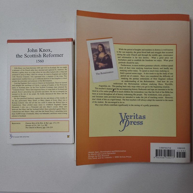 Middle Ages, Renaissance, and Reformation History by Marlin Detweiler ...