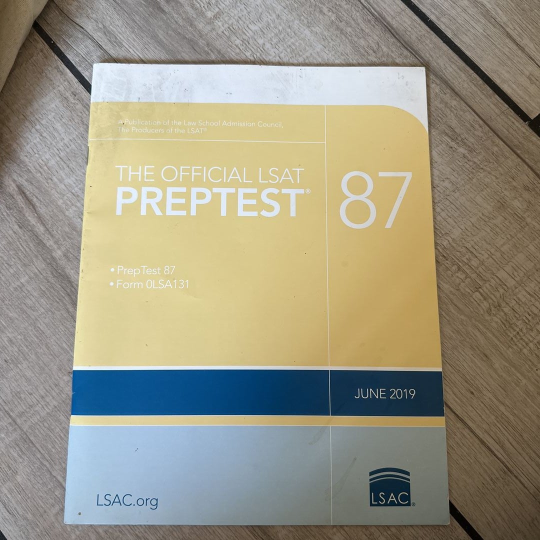The Official LSAT PrepTest 87 by Law School Admission Council