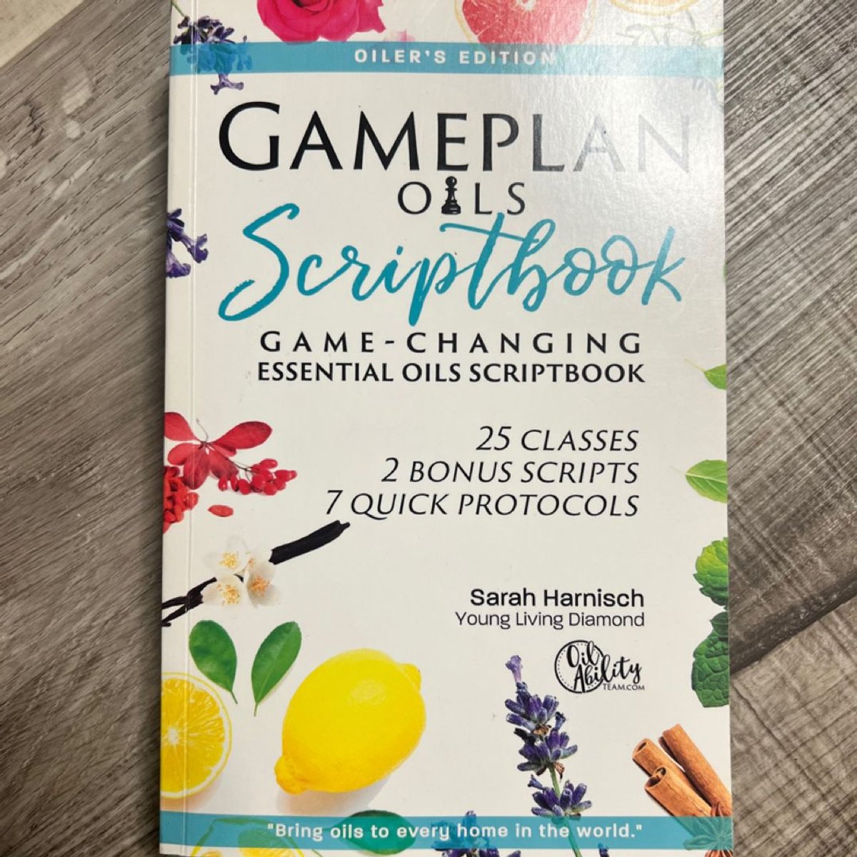 Gameplan Oils Scriptbook by Sarah Harnisch