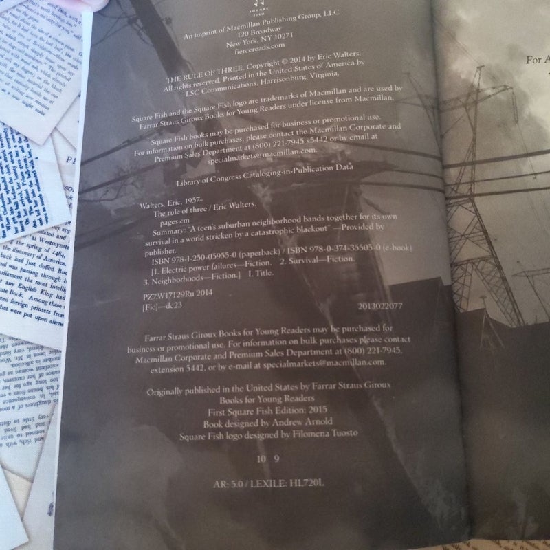 The Rule of Three by Eric Walters