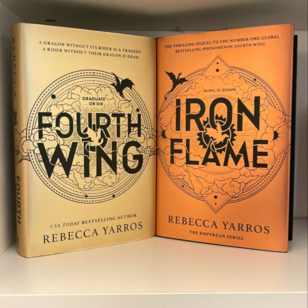 Fourth Wing & Iron Falme Fairyloot Exclusive Editions by Rebecca Yarros ...