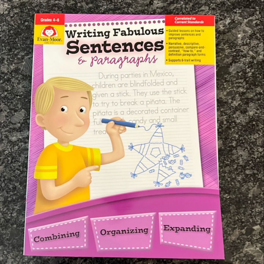 Writing Fabulous Sentences and Paragraphs by Evan-Moor Educational ...