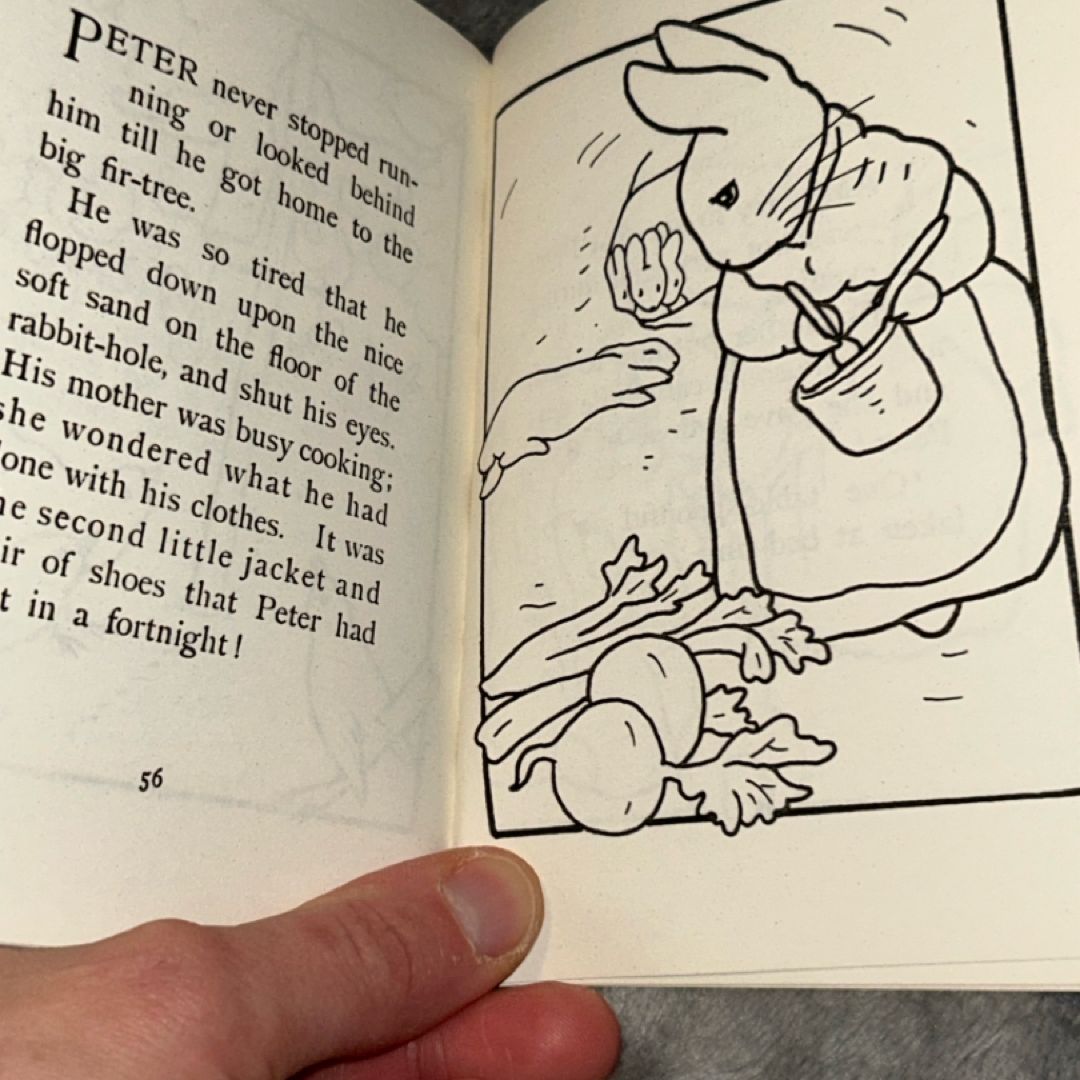 The Tale of Peter Rabbit Coloring Book by Beatrix. Potter, Anna Pomaska