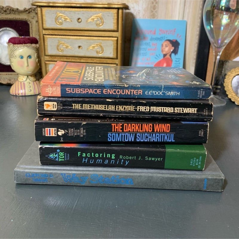 5 Sci-Fi & Fantasy Books Bundle by Fred Mustard Stewart , Hardcover ...