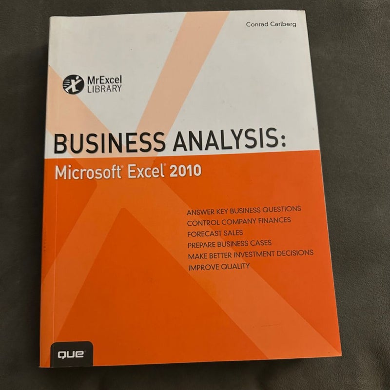 Business Analysis by Conrad Carlberg