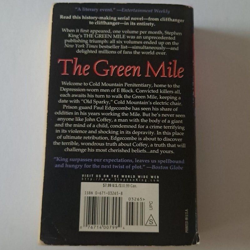 The Green Mile Complete Series Novel by Stephen King by Stephen King ...