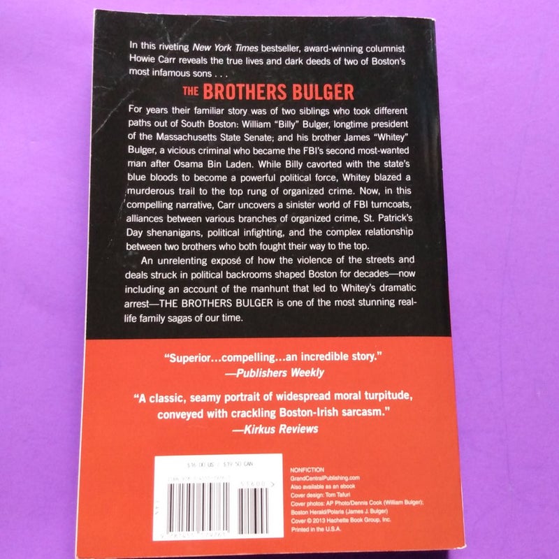 The Brothers Bulger by Howie Carr