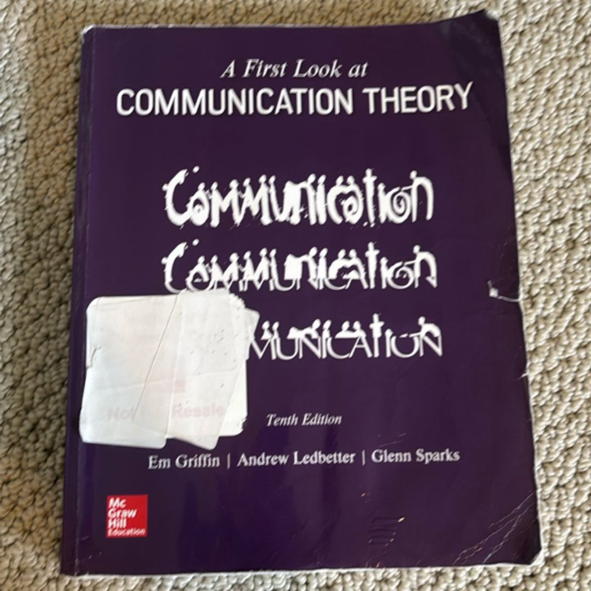 A First Look at Communication Theory by Emory A. Griffin, Andrew ...