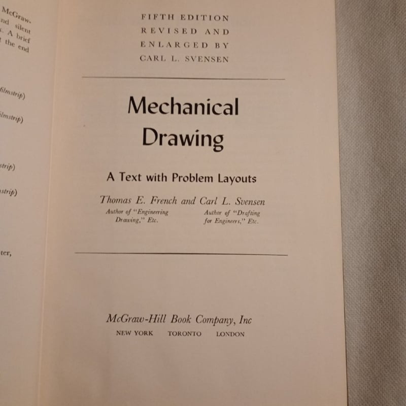 Mechanical Drawing by Thomas French and Carl Swenson, Hardcover ...