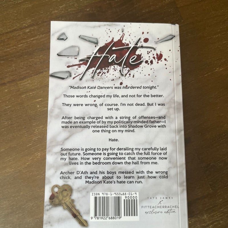 Hate by Tate James, Paperback | Pangobooks