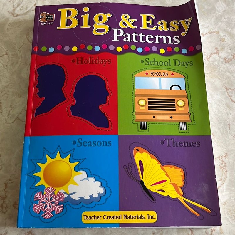 Big and Easy Patterns by Teacher Created Materials , Paperback | Pangobooks