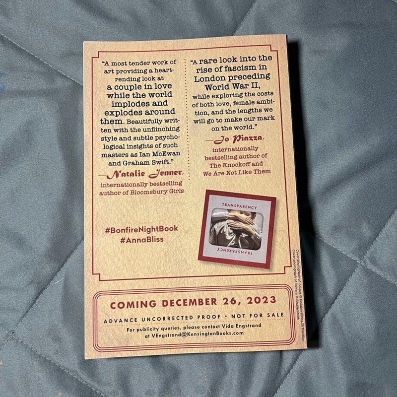 Bonfire Night ARC by Anna Bliss, Paperback | Pangobooks