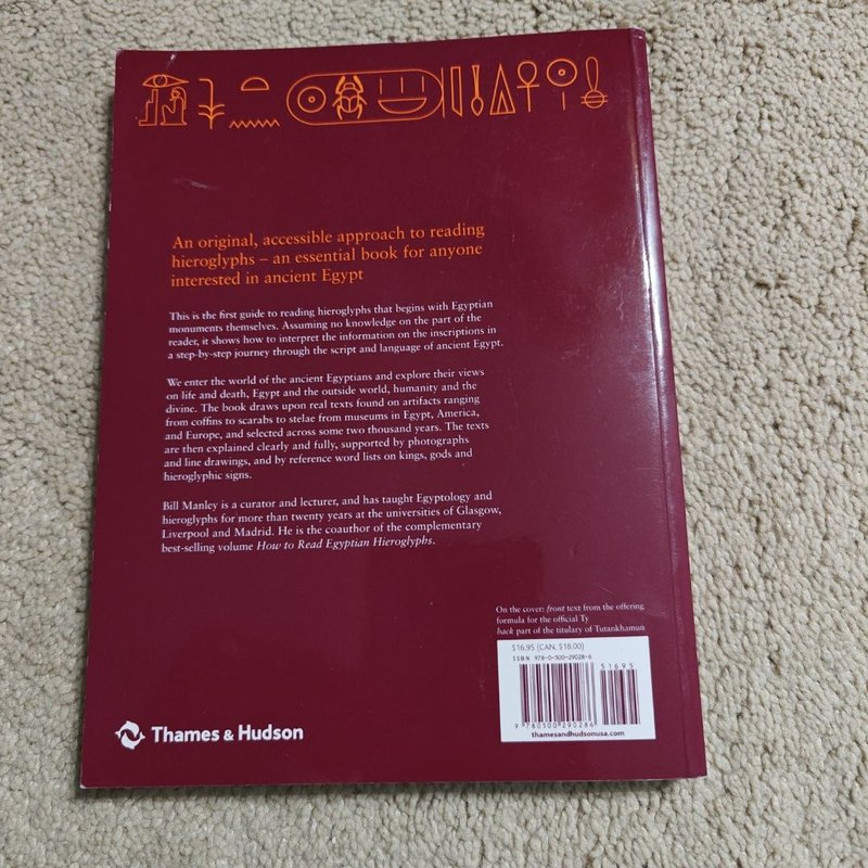 Egyptian Hieroglyphs for Complete Beginners by Bill Manley