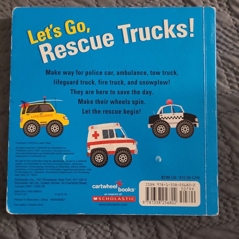 Let's Go, Rescue Trucks! by Scholastic, Hardcover | Pangobooks