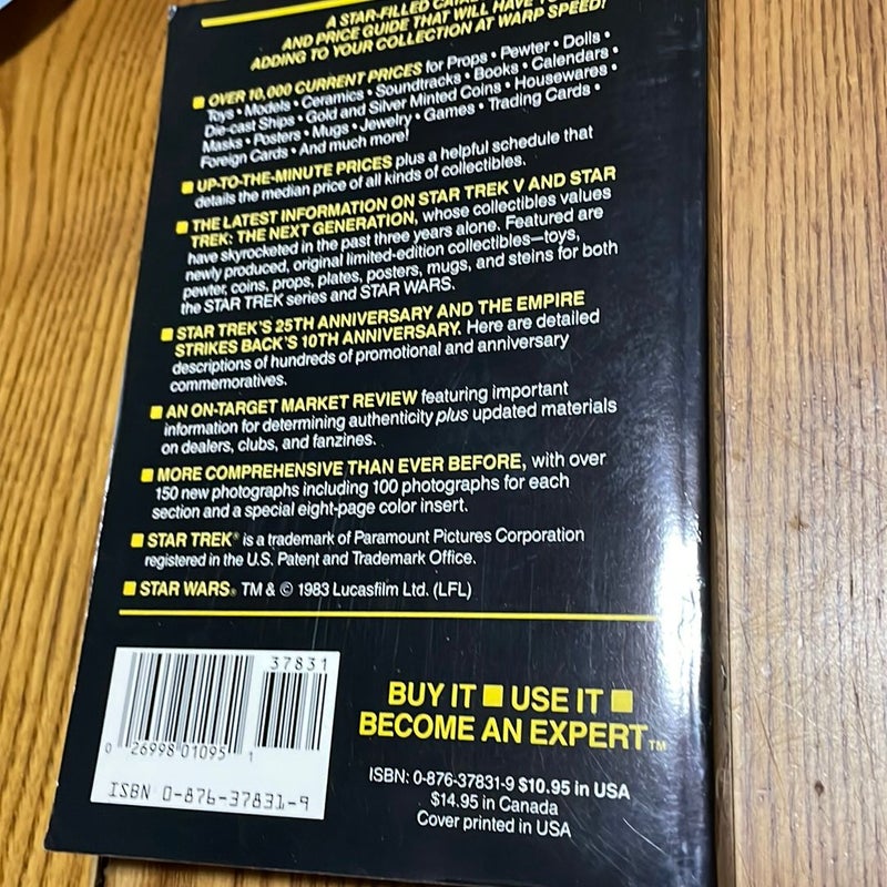 The Official Price Guide to Star Trek and Star Wars Collectibles by Sue ...