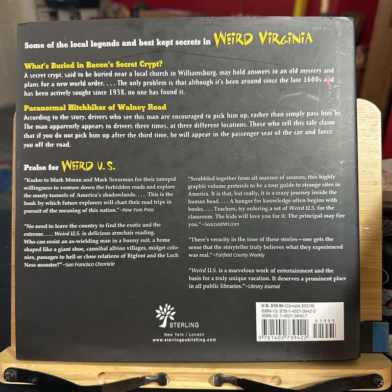 Weird Virginia by Mark Moran, Hardcover | Pangobooks