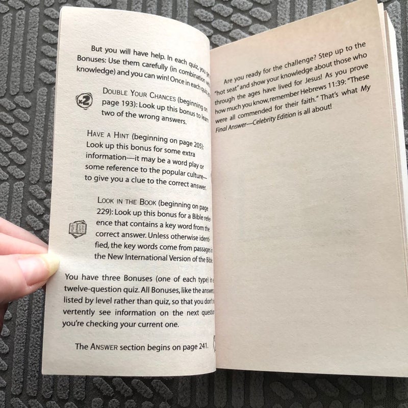 My Final Answer, Celebrity Edition by John Hudson Tiner