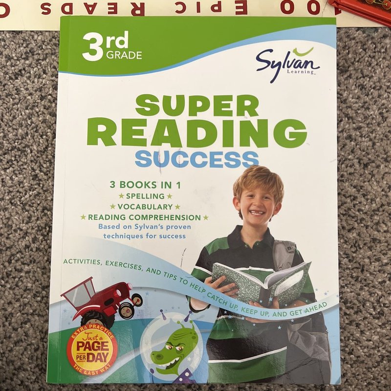Super Reading Success Workbook Grade 3 by Sylvan Learning, Paperback ...