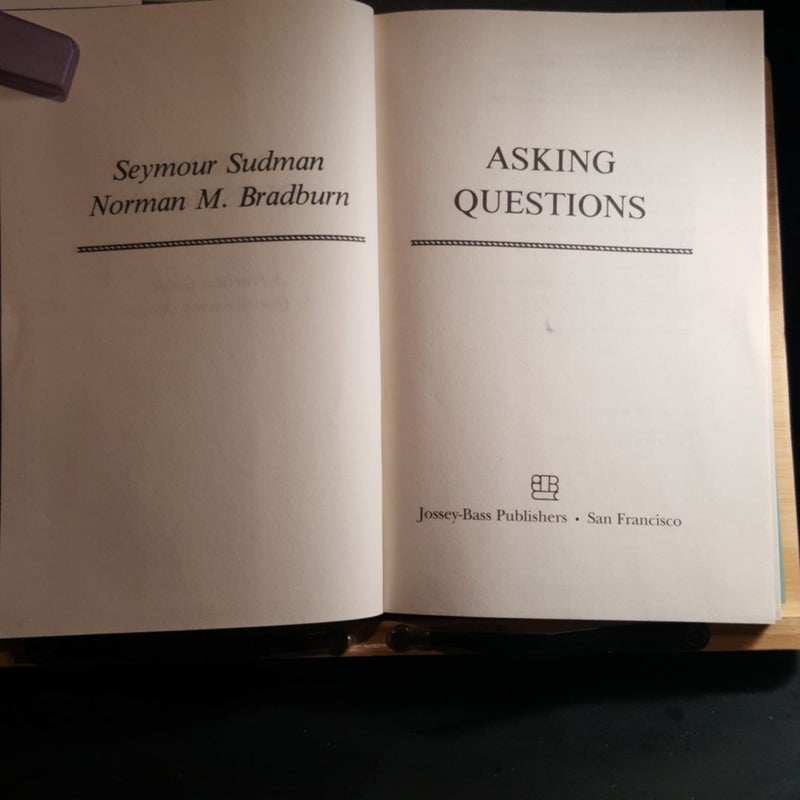 Asking Questions by Seymour Sudman, Hardcover | Pangobooks
