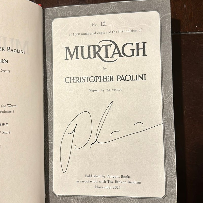 Murtagh Signed Broken Binding Edition by Christopher Paolini, Hardcover ...