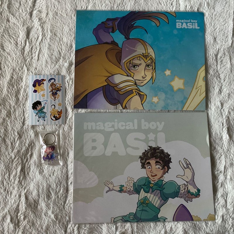 Magical Boy Basil Comic Issues #1-3 + Kickstarter Goodies Bundle by Beckah Murray; Jill Hackett ...