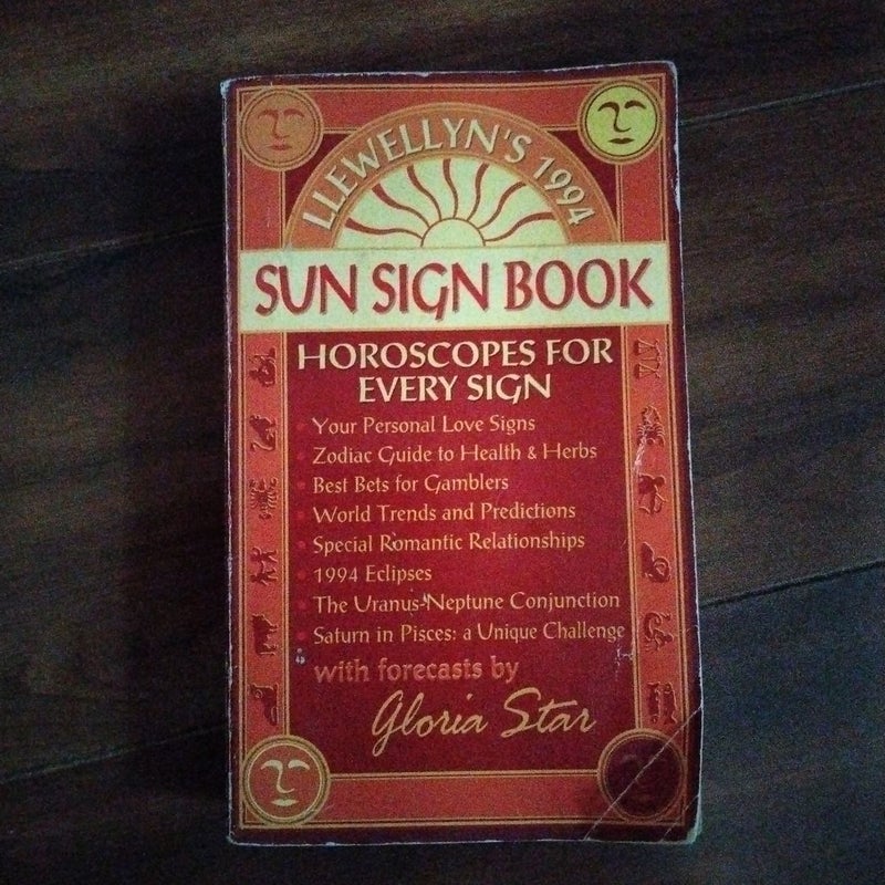1994 Sun Sign Book by Gloria Star