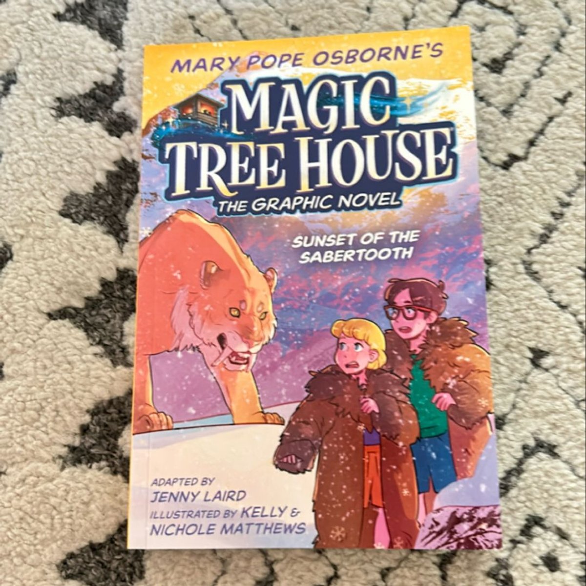 Sunset of the Sabertooth Graphic Novel by Mary Pope Osborne, Jenny Laird