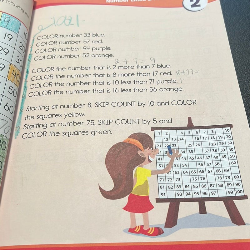 2nd Grade Jumbo Math Success Workbook by Sylvan Learning
