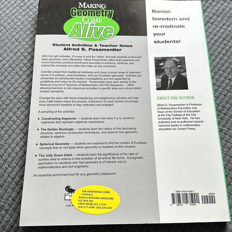 Making Geometry Come Alive by Alfred S. Posamentier, Paperback | Pangobooks