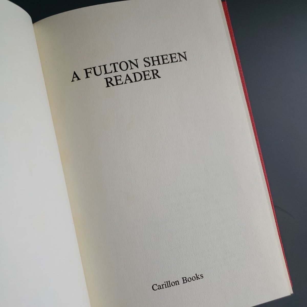 A Fulton Sheen Reader by Fulton J. Sheen