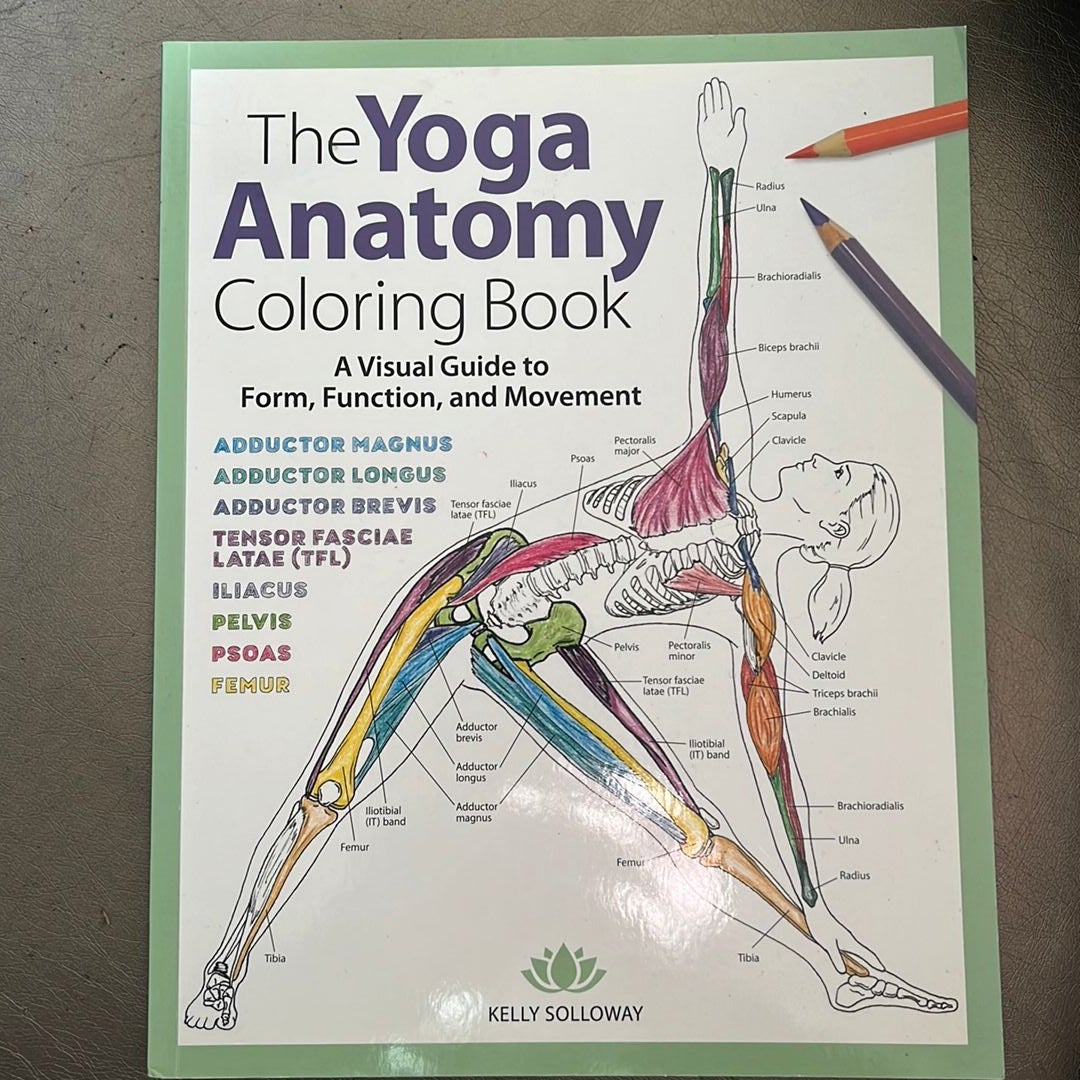 The Yoga Anatomy Coloring Book by Kelly Solloway, Paperback | Pangobooks