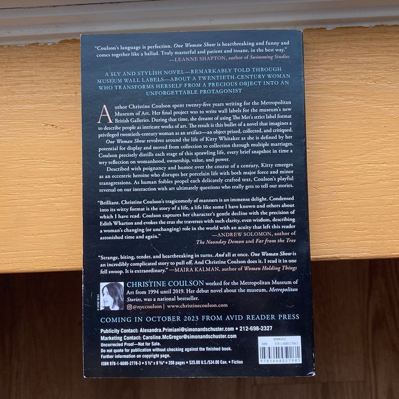 One Woman Show *ARC* by , Paperback | Pangobooks