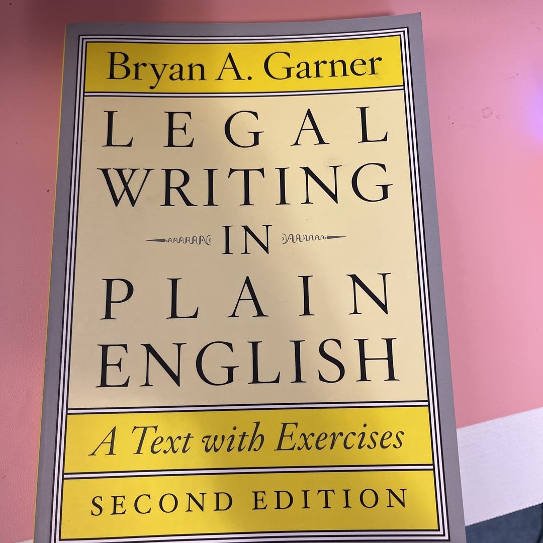 Legal Writing in Plain English by Bryan A. Garner, Paperback | Pangobooks