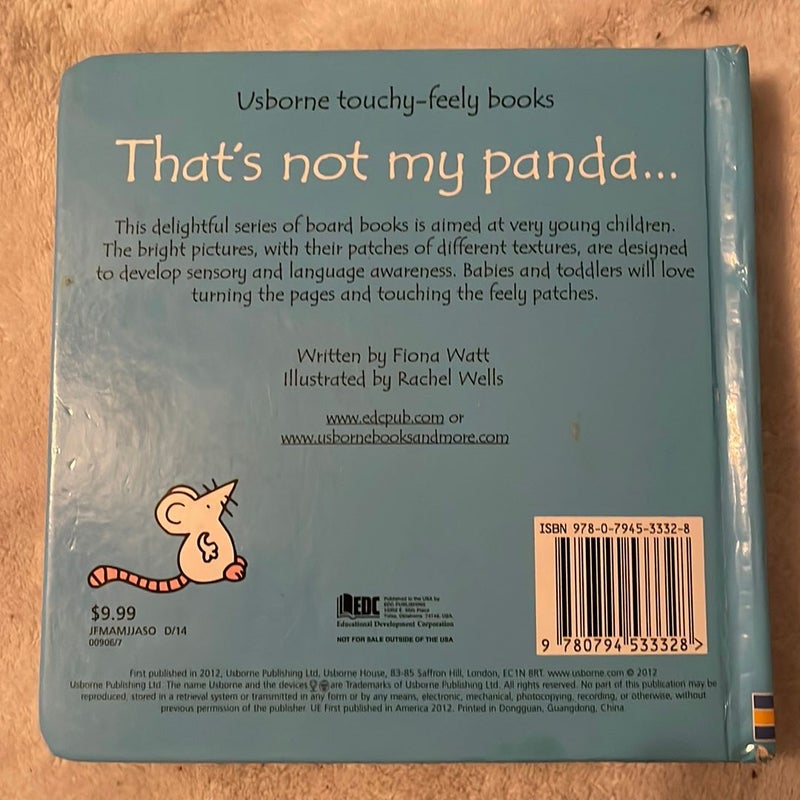 That's Not My Panda by Fiona Watt, Hardcover | Pangobooks