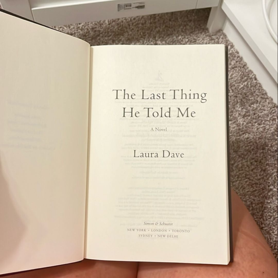 The Last Thing He Told Me by Laura Dave, Hardcover | Pangobooks