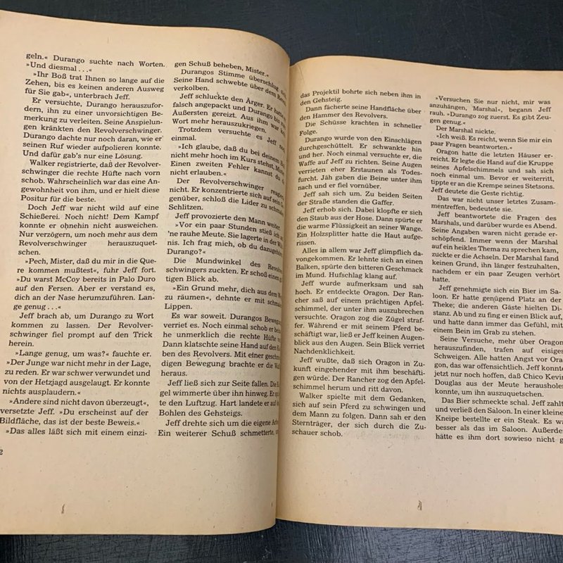 2 German Pulp Westerns from the 70s by Treuer Partner Chico, Paperback ...
